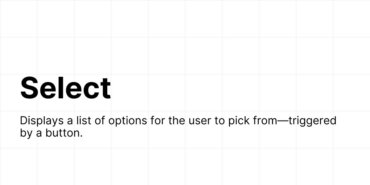 Select - Una UI